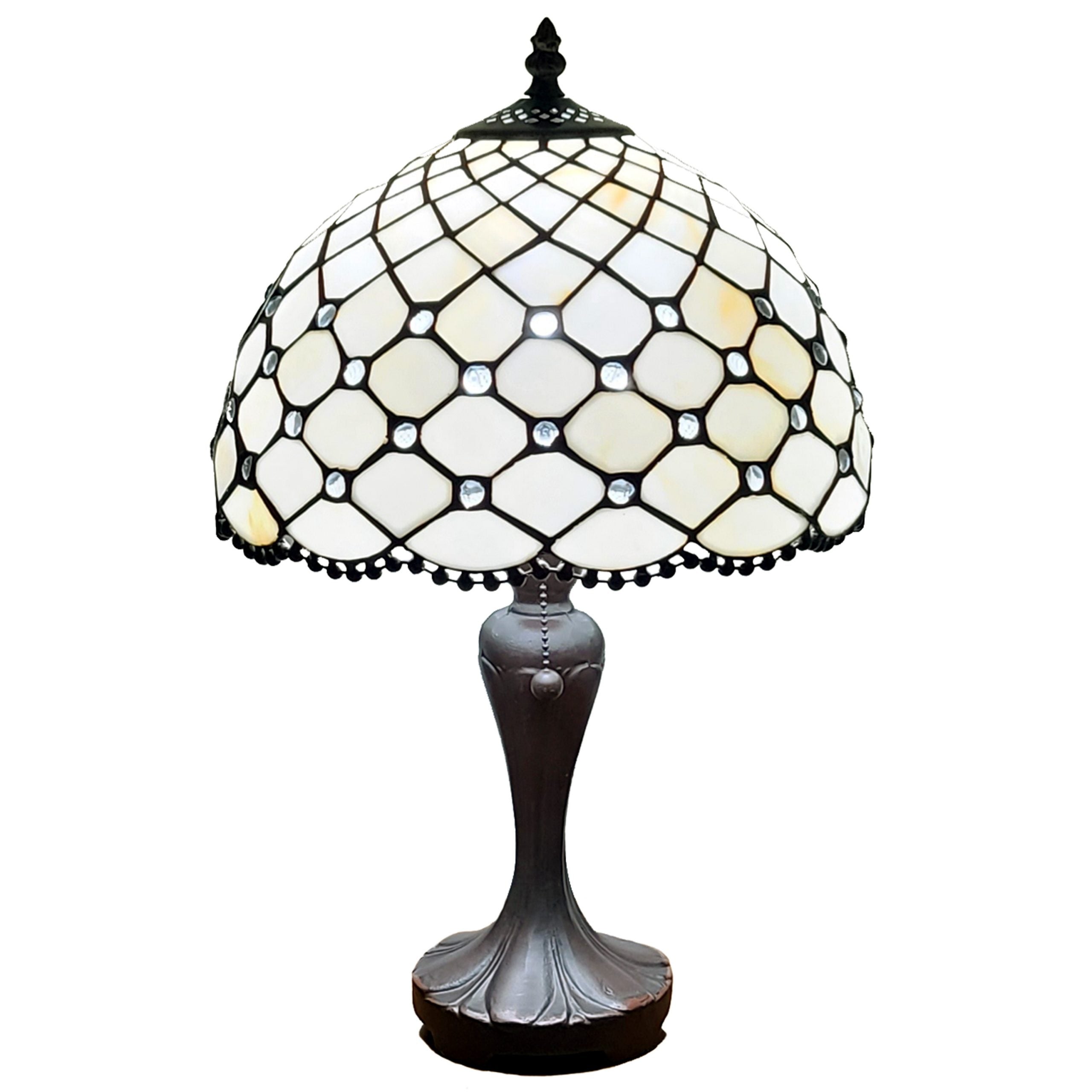 Amora Lighting AM120TL12B Tiffany Style Jewel Table Lamp 19 Inches Tal